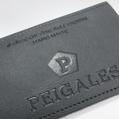 Cina Patch in pelle in rilievo personalizzati, etichette in pelle in PU in vendita