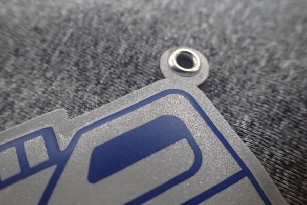 Quality Printing Custom Logo Gas Shape Embossed TUP Keychain Promotional Gift TPU for sale