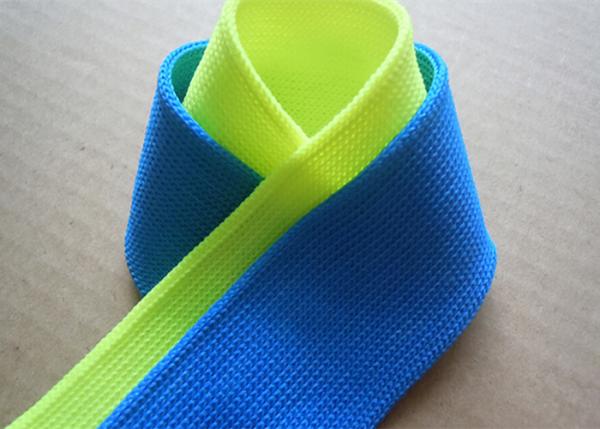 Quality Eco - Friendly Non Elastic Tape , Colorful Reflective Nylon Webbing Strap for sale