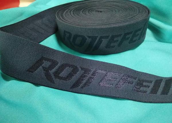 Quality Custom Nylon Spandex Embossed Underwear Jacquard Non Elastic Cord Waistband for sale