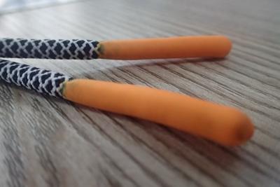 中国 ジャケット,靴,バッグのマットシリコンエンド付き耐久性のある非弾性コード 販売のため