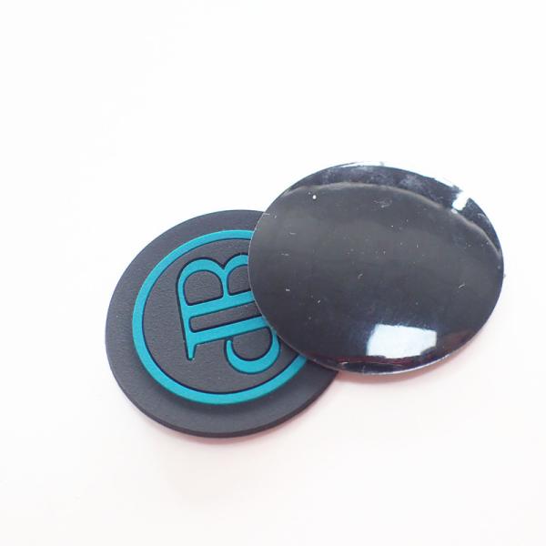 Quality 3D PVC Logo Raised Green Font Custom Logo Patches For Clothes for sale