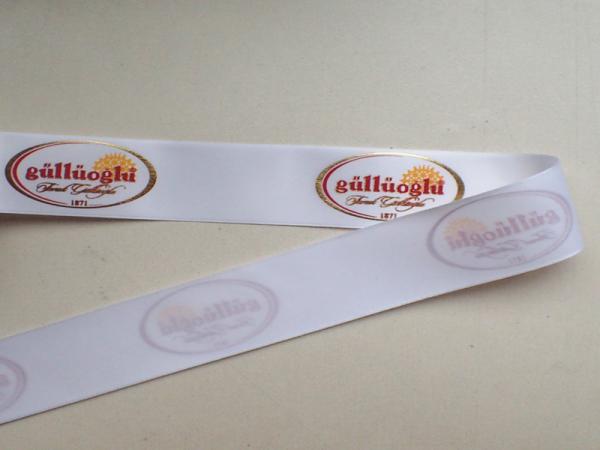 Quality Garment Webbing Polyester Fabric Tape With Silk Screen Printed Logo for sale