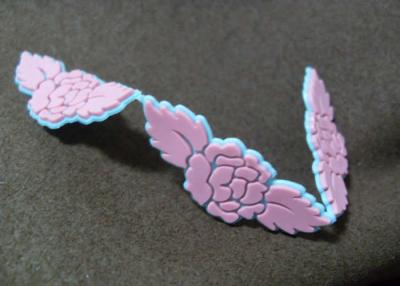 China Embossed Custom Clothing Patches , Pvc Rubber Labels wiht Sew-On Badge Type for sale
