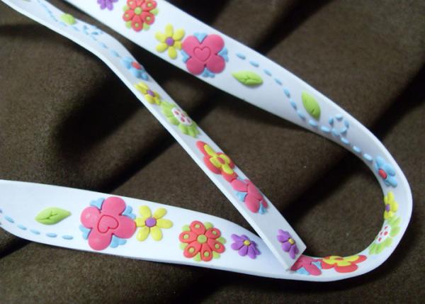 Quality Embossed Custom Clothing Patches , Pvc Rubber Labels wiht Sew-On Badge Type for sale