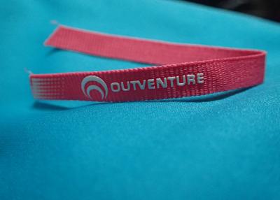 China Garment Woven Tags Custom Screen Printed Canvas Labels Custom Clothing Patches for sale