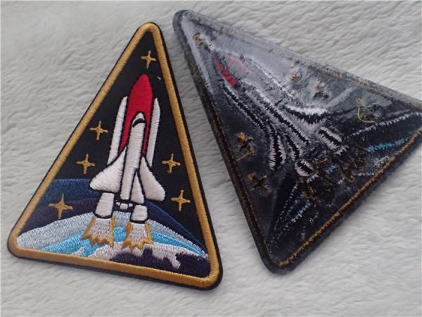 Quality Fashion Pattern Embroidered Patches With Heating Melt On Back Of Laser for sale