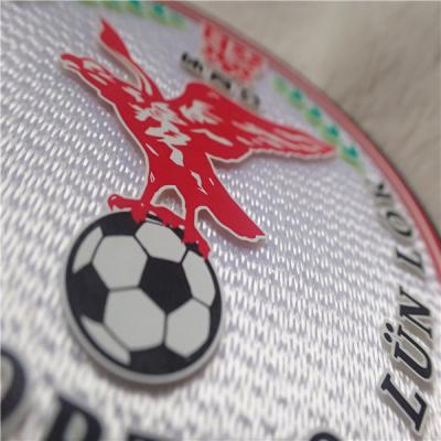 Cina Patch di abbigliamento su misura a tre dimensioni, stampa a alta densità tatami con logo in rilievo per abbigliamento sportivo in vendita