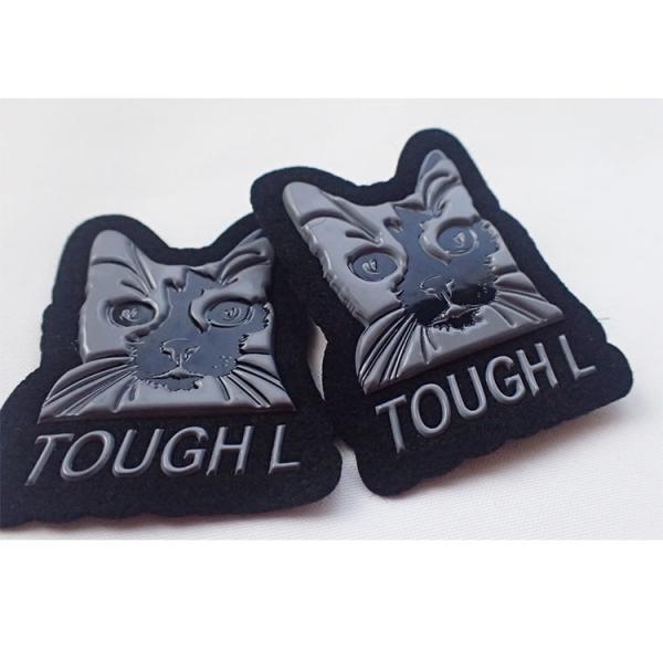 Quality Custom Embossed 3D Awesome Hologram TPU High Frequency Label for garment ,bags for sale