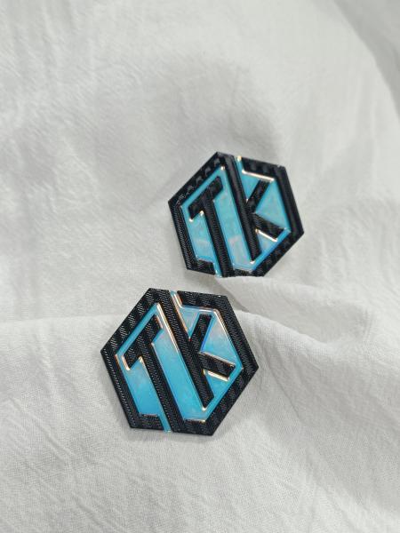 Quality Customized Hologram Rainbow TPU OEM Garment Symphony TPU Badge for sale