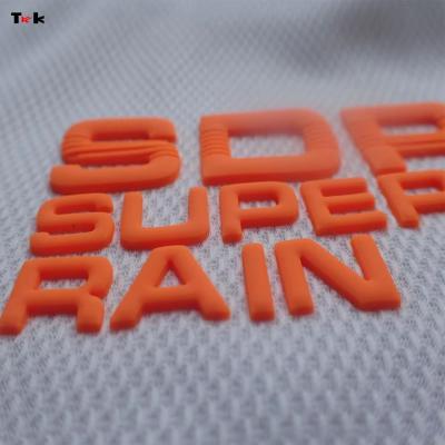 Κίνα Custom Mold Injection Silicone Label Washable 3D Soft Silicone Logo Heat Transfer Silicone Badge προς πώληση