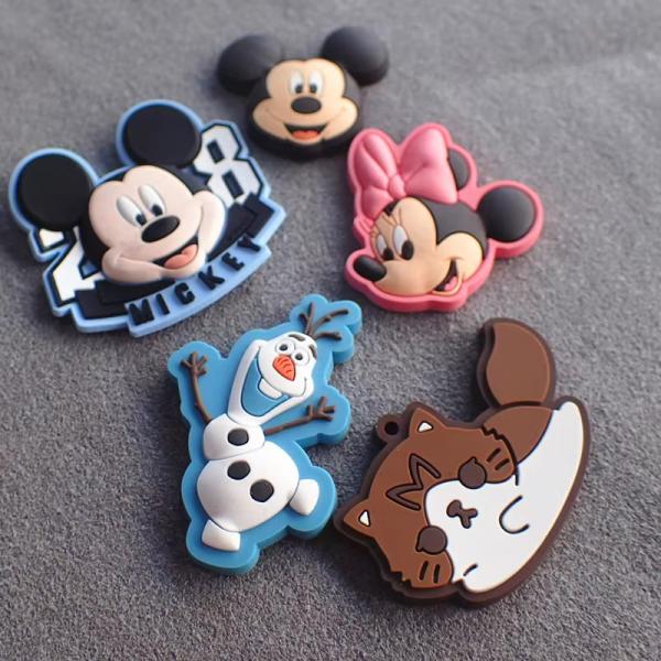 Quality Custom Transparent PVC Rubber Patch Garment PVC Label Clear Silicone Patch for sale