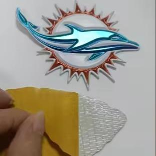 China Customized 3D Heat Transfer Badges Gold TPU Patches Brand Tags for Sportswear Custom Garment Decoration for sale