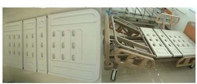 China Multifunctionele ABS Elektrische ICU het Ziekenhuis Regelbare Bedden van de Bedraad met Verpleegstersslot (als-E514) Te koop