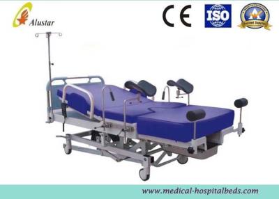 Cina Letto da parto idraulico con rotelle da 125 mm con poggiagambe 0-45° e regolazione dello schienale 0-80° in vendita