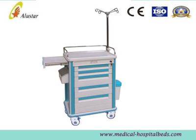 Cina Carretto di lusso di arresto di emergenza dell'ABS del carrello medico con cinque cassetti (ALS-MT119) in vendita