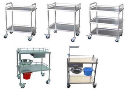Cina Carrello medico dello strumento chirurgico del carrello dell'acciaio inossidabile degli scaffali del bene durevole due (ALS-SS02) in vendita