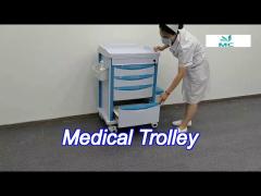 Lockable Pharmacy Cart With 50kg Capacity For Easy Organization