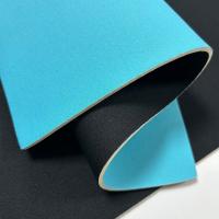 China 3mm Black Neoprene Double Side Laminate Fabric Waterproof Foam Rubber Sheet 51 Size for sale