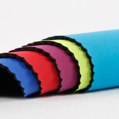 China Nylon Lined SBR SCR Textured Double Sided Neoprene Fabric Colored for sale