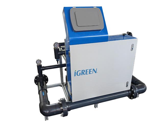 Close-up of fertilizer mixing system