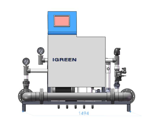 Fertigation machine installed in greenhouse