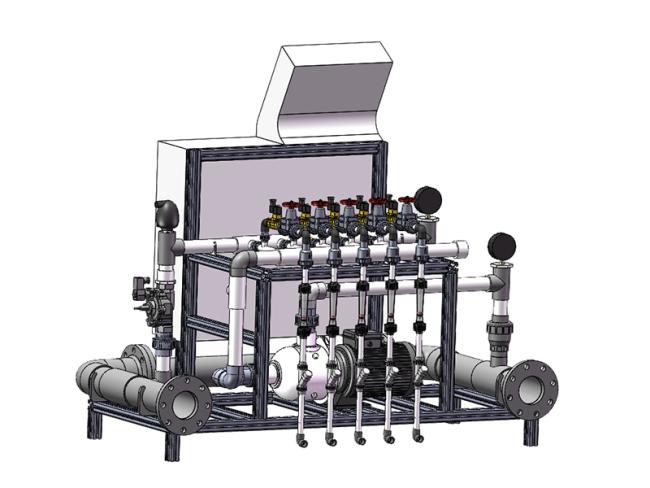 Fertigation machine operation demonstration