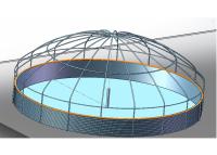Quality Galvanized Steel Pipe Circular RAS Fish Tank 10 Meter Fresh Water Automatic for sale