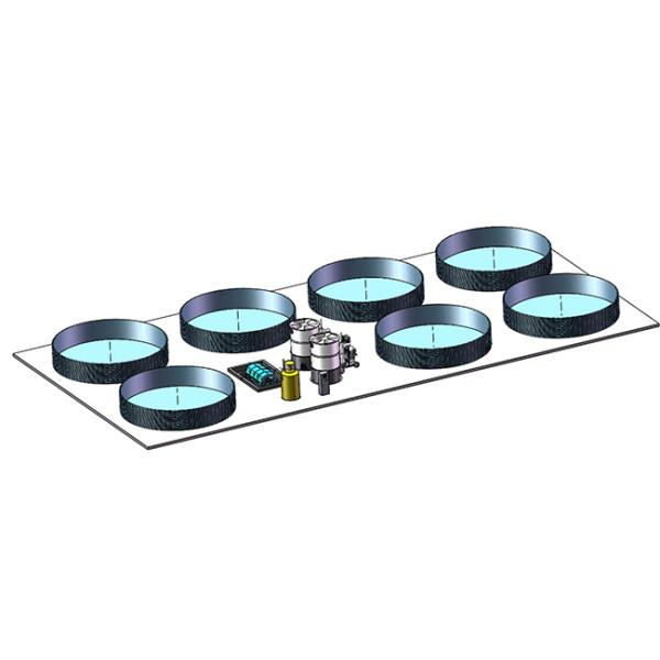 Quality PVC Tarpaulin Ras Recirculating Aquaculture System With Automatic Feeding for sale