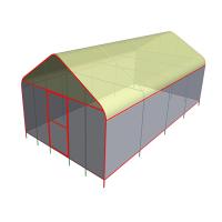 China Single Span Greenhouse 8-12m Width with 90mph Wind Resistance for sale