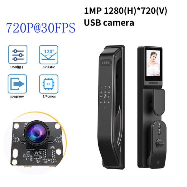 Quality 1MP 1280 X 720 USB Camera Module FF Wide Angle Lens Usb 2.0 Camera Module for sale