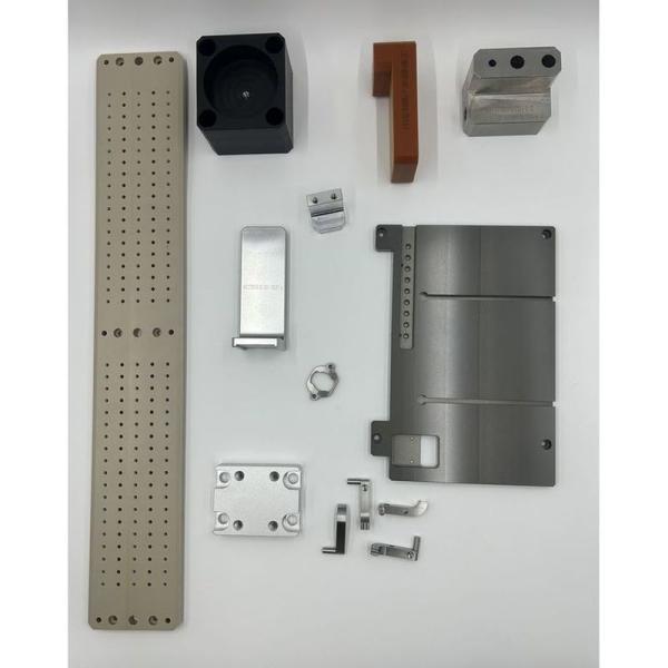 Quality Drilling CNC Custom Parts Black Anodized Aluminum Metal Mechanical Parts for Equipment for sale