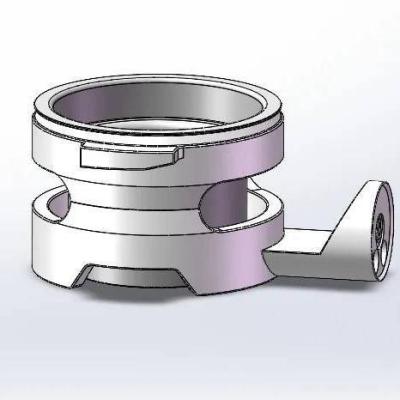 China Aluminum Coffee Machine Parts CNC Machined with Teflon Coating for sale