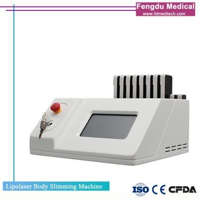 China 10 pads 130mW 650nm diode laser  lipolaser body contouring and slimming machine for sale for sale