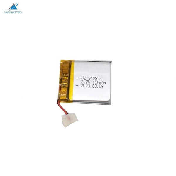 Quality 3mm Ultra Thin Lipo Battery Pack 312325 150mAh 3.7V Lithium Ion Polymer Battery For RFID for sale