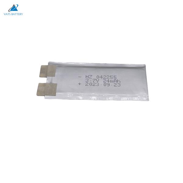 Quality ODM Ultra Thin Lipo Battery 042255 3.7V 24mAh 0.4mm Thinnest Lipo Battery For ID Card for sale