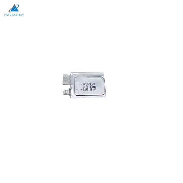 Quality 071923 Ultra Thin Lithium Ion Battery 3.7v 12mAh 0.7mm Battery For ID Card for sale