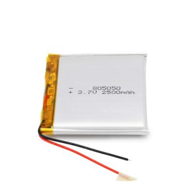 China Lipo Battery 805050 3.7v 2500mah Lithium Polymer Battery Elec-BT Speaker Rechargeable Battery for sale