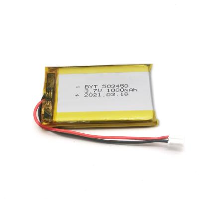 China 503450 3.8V 1000mAh Solid State Lithium Polymer Battery with 800 Cycles and 12 Months Warranty for sale