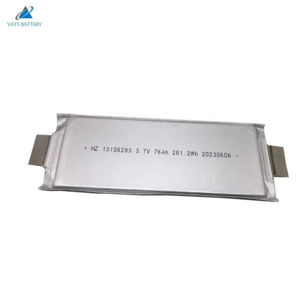 Quality 76Ah 3.7V Large Format NCM Pouch EV Lithium Ion Power Battery Pack for sale