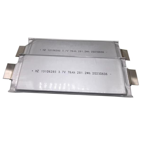 Quality 76Ah 3.7V Large Format NCM Pouch EV Lithium Ion Power Battery Pack for sale