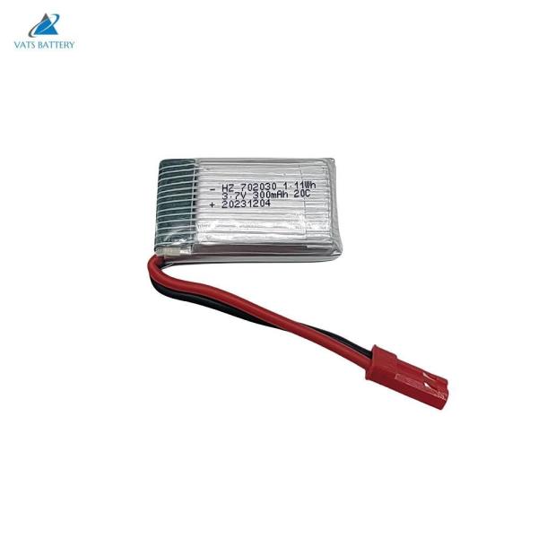 Quality 702030-20C 3.7V 300mAh Lithium Polymer Battery Rechargeable Grade A Cell Long Cycle Life for sale