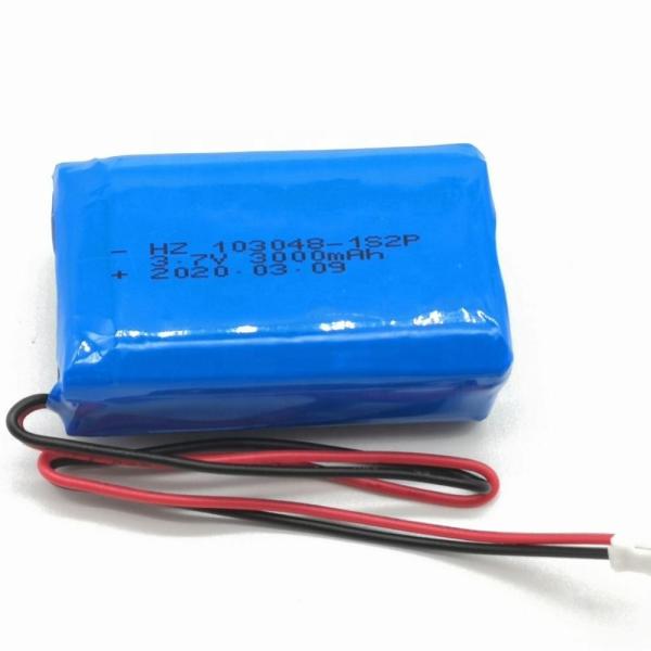 Quality 103048-1S2P 3.7V 3000mAh Lithium Polymer Battery Rechargeable Long Cycle Life OEM ODM for sale