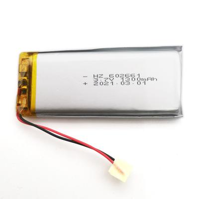 China 602661 3.7V 1300mAh Lithium Polymer Battery Rechargeable Long Cycle Life OEM ODM for sale