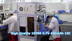 High Quality 10500 3.7V 400mAh 10C Cylindrical Rechargeable Li-polymer Battery for Power Tools