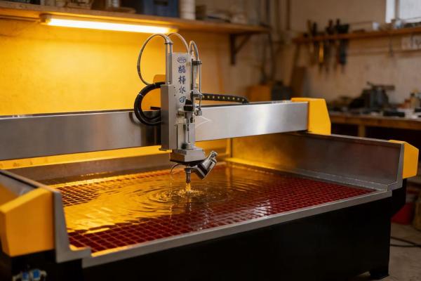 Quality Industrial Dynamic AC Five Axis CNC Waterjet Cutting System For Complex 3D Bevel Cutting for sale