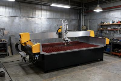 China Compact Industrial Water Jet Cutting Machine High Precision 5 Axis Waterjet Cutter for sale