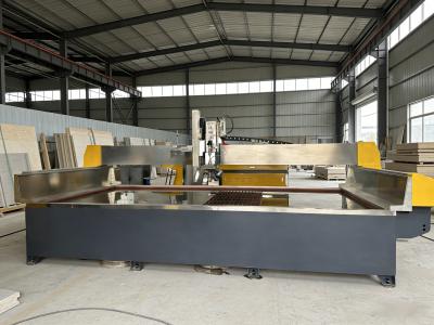China Multi Material Precision Waterjet CNC Cutting Machine Five Axis Water Jet Platform for sale
