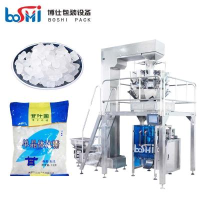 China máquina de embalagem vertical do grânulo 500g completamente automática para o açúcar dos doces do gelo à venda