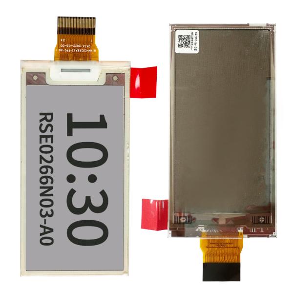 Quality E-Ink E Paper Display 2.66Inch 152x296 E Ink Display Spi Ultrawide Viewing Angle for sale